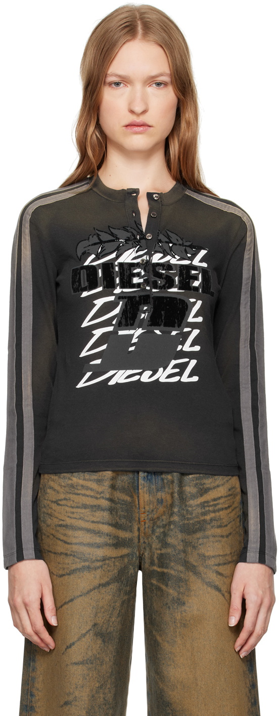 Diesel Black T-Uncutie Henley Diesel
