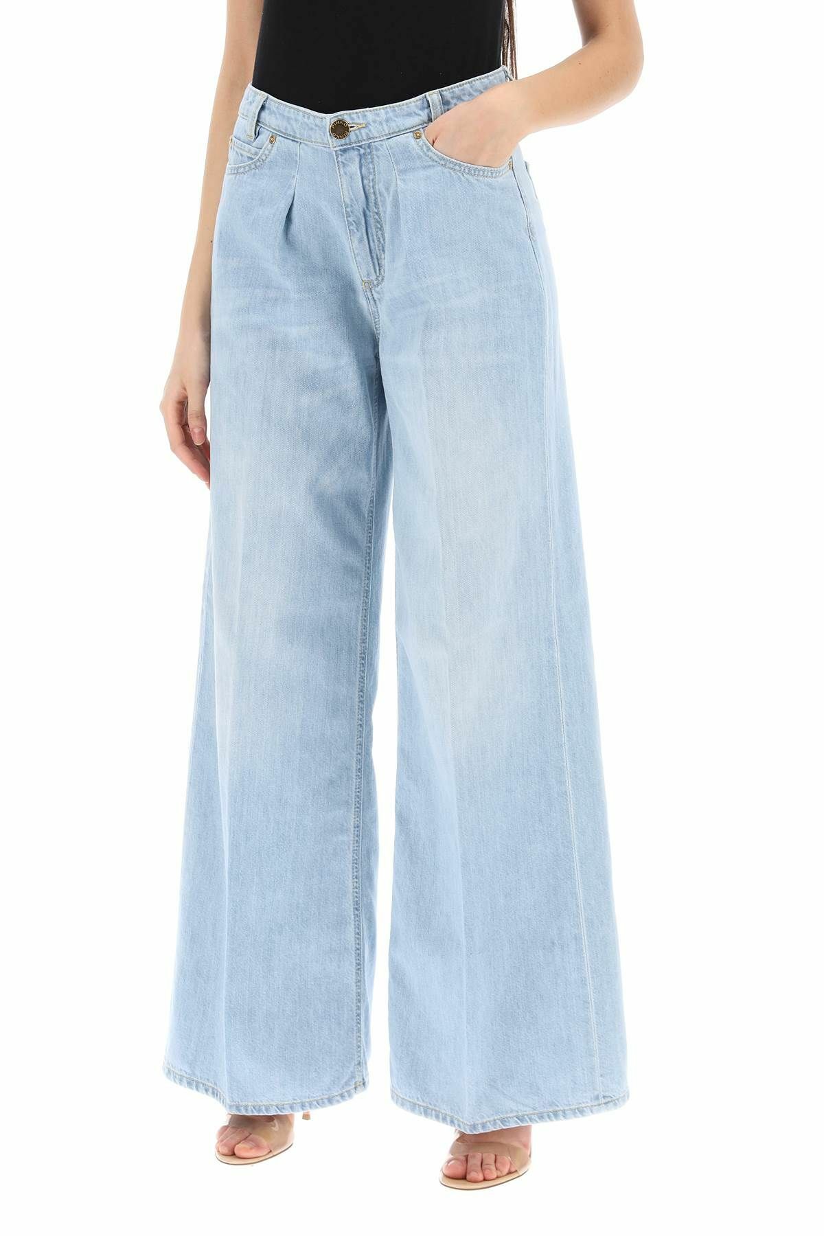 PINKO pozzillo wide leg jeans Light blue Pinko