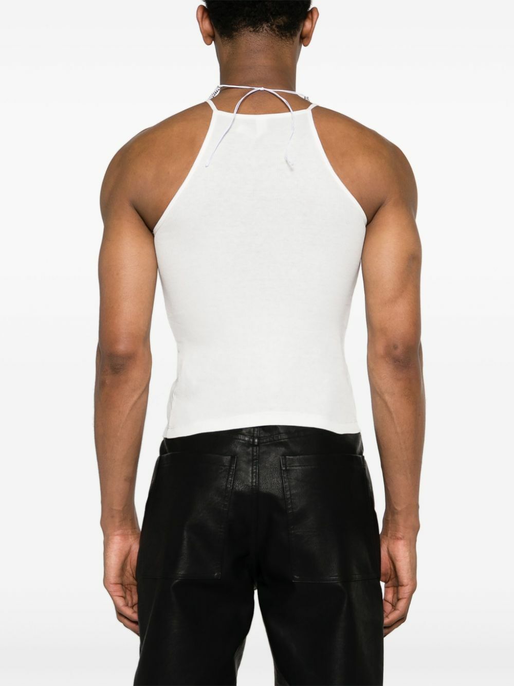 Dion Lee White Barball Organic-Cotton Tank Top Dion Lee