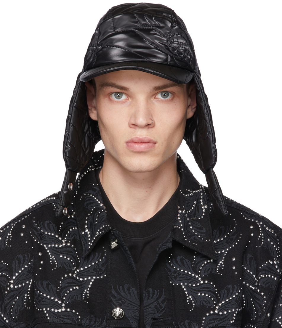 We11done Black Quilted Trooper Hat We11done