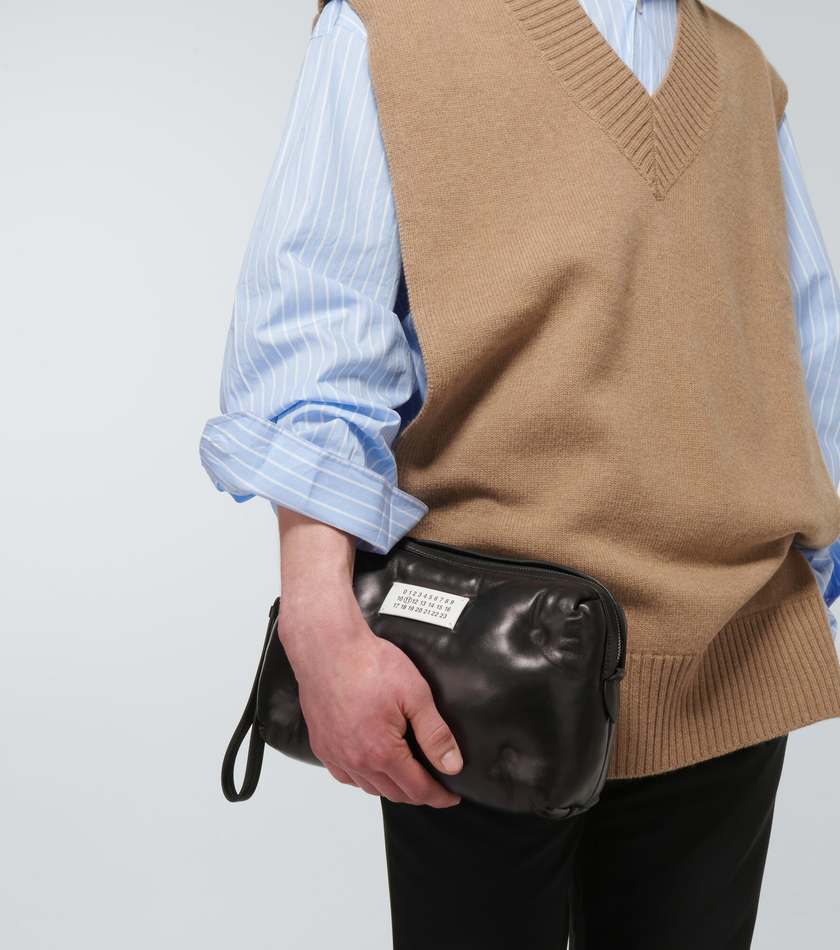 Maison Margiela - Quilted leather pouch Maison Margiela