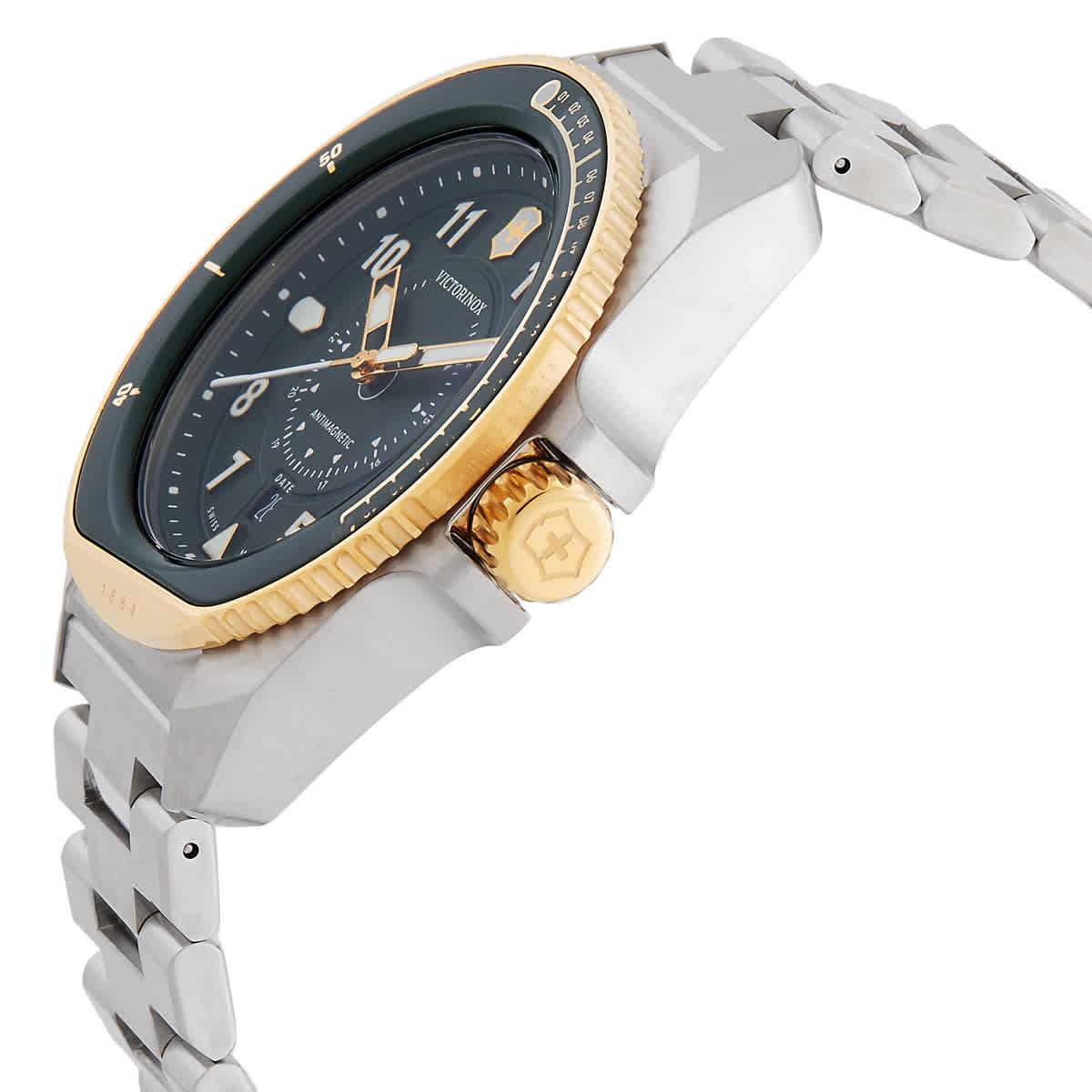 Victorinox Journey 1884 Chronograph Quartz Green Dial Mens Watch 242012 ...