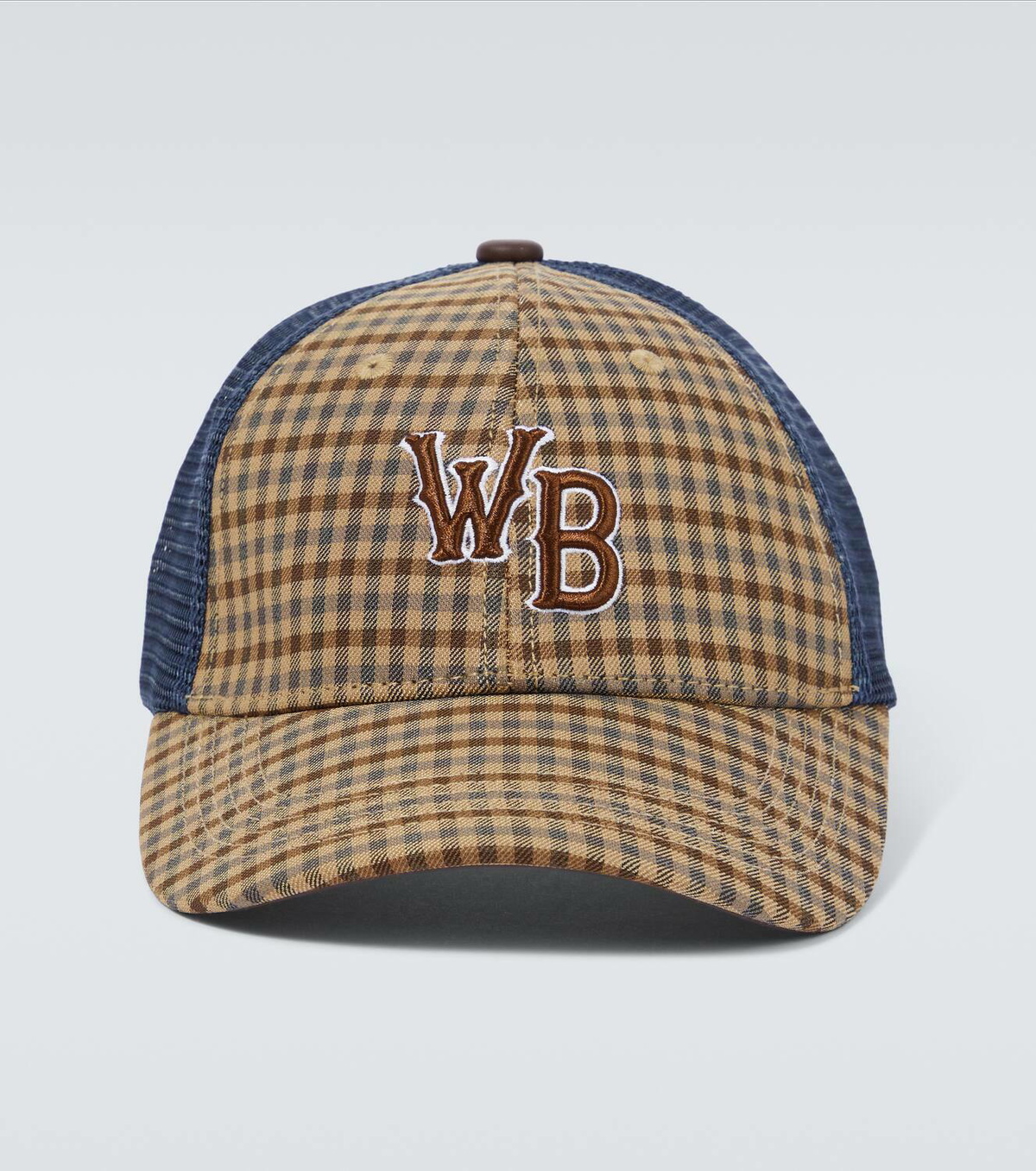 Wales Bonner Original monogram checked baseball cap Wales Bonner