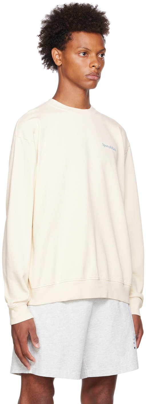 Sporty & Rich Off-White New Health Sweatshirt Sporty & Rich