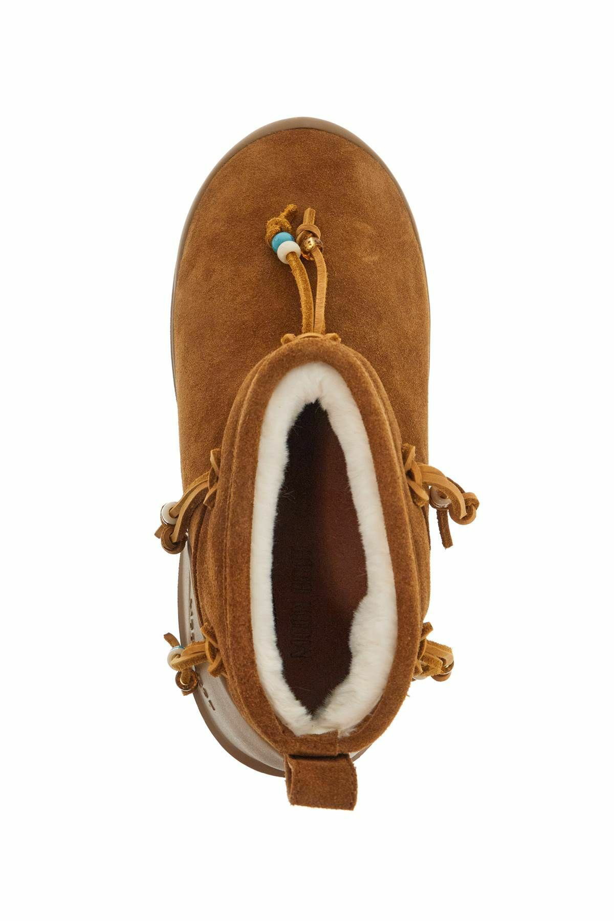 MOON BOOT luna low suede beaded Brown Moon Boot