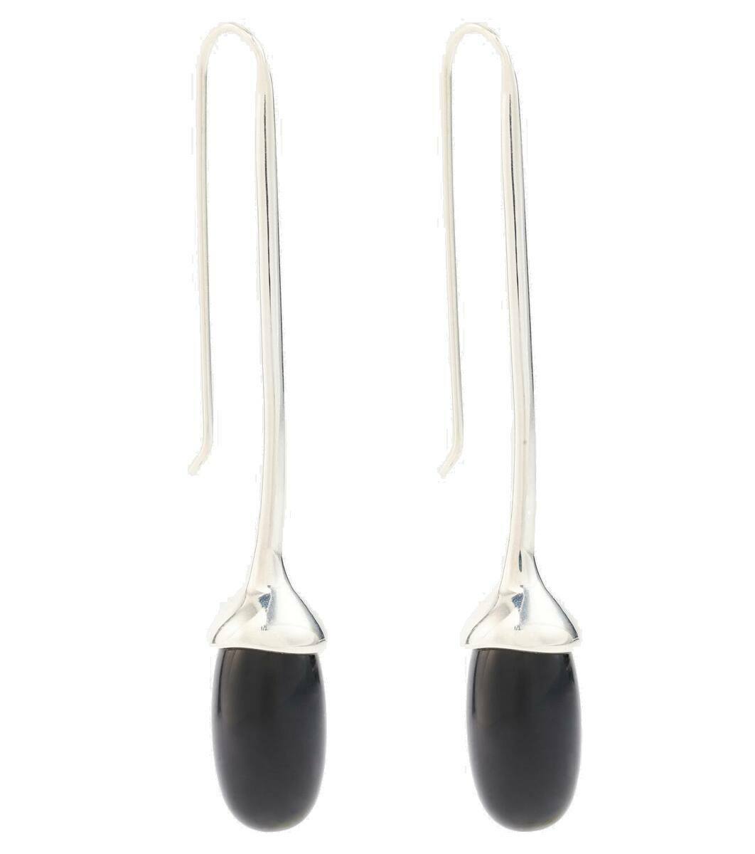Sophie Buhai Long Dripping Stone Sterling Silver Drop Earrings With
