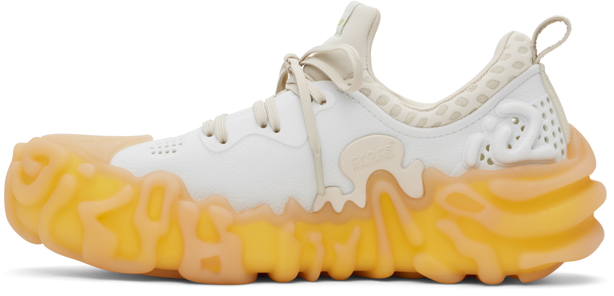 Crocs White & Yellow Salehe Bembury Edition Juniper Sneakers Crocs
