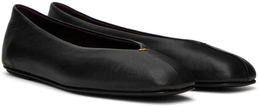 The Row Black Eva Ballerina Flats The Row