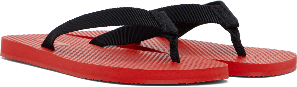 The Row Black & Red Dune Classic Flip-Flops The Row