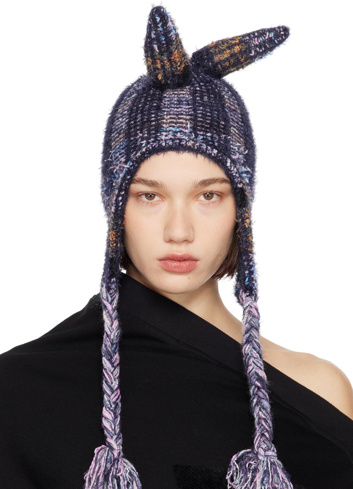 Collina Strada Purple Vitelli Edition Spiky Beanie Collina Strada