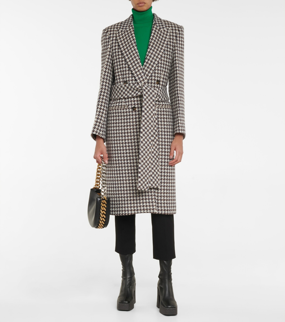 Stella McCartney - Houndstooth wool coat Stella McCartney