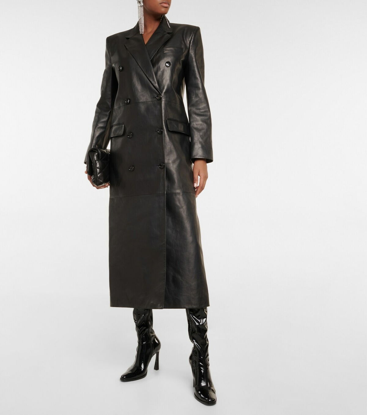 Magda Butrym Double-breasted leather coat Magda Butrym