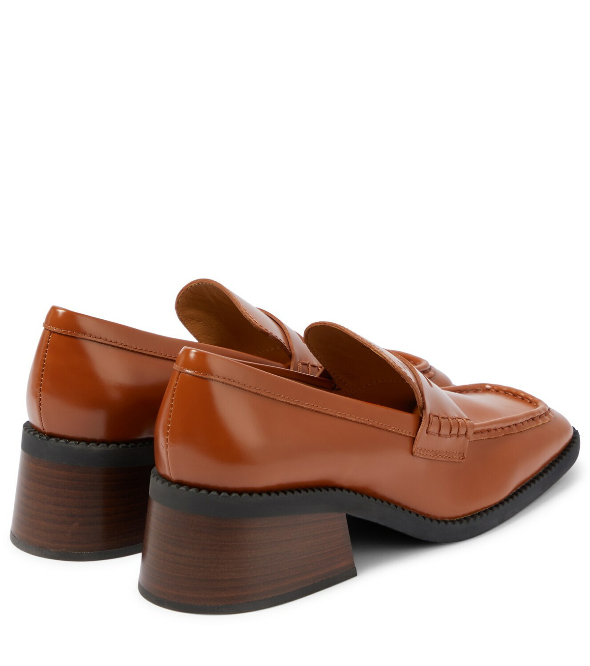 Tod's - Leather platform loafer pumps Tod's