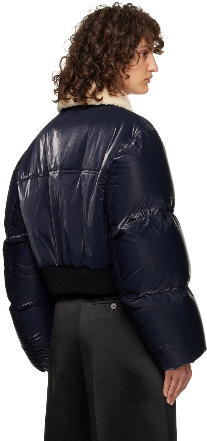 KHAITE Navy Milton Down Jacket Khaite
