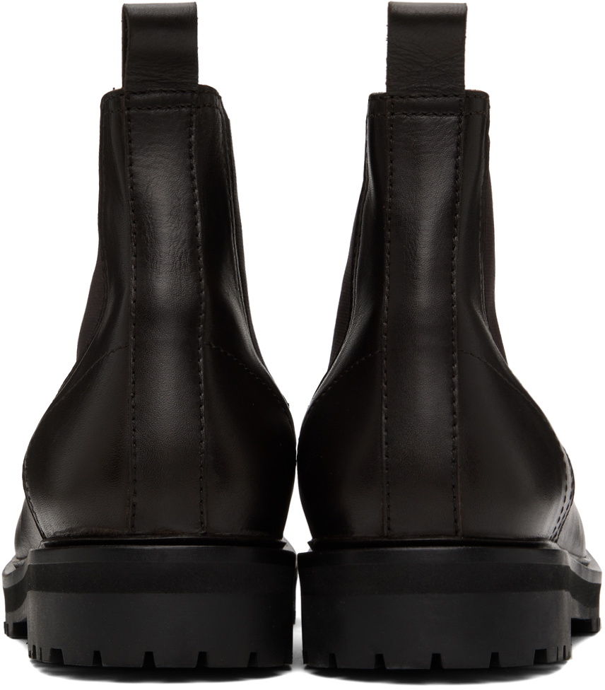 Studio Nicholson Brown Kick Chelsea Boots Studio Nicholson
