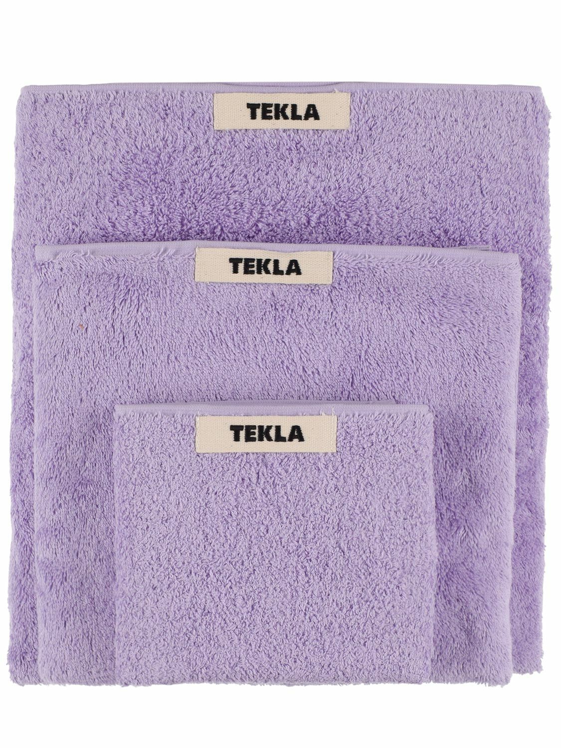 TEKLA Set Of 3 Organic Cotton Towels Tekla Fabrics