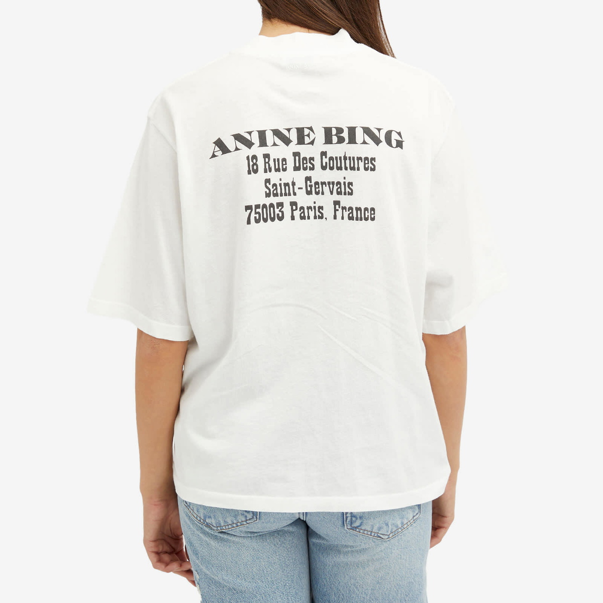 Anine Bing Women's Avi T-Shirt in Ivory ANINE BING
