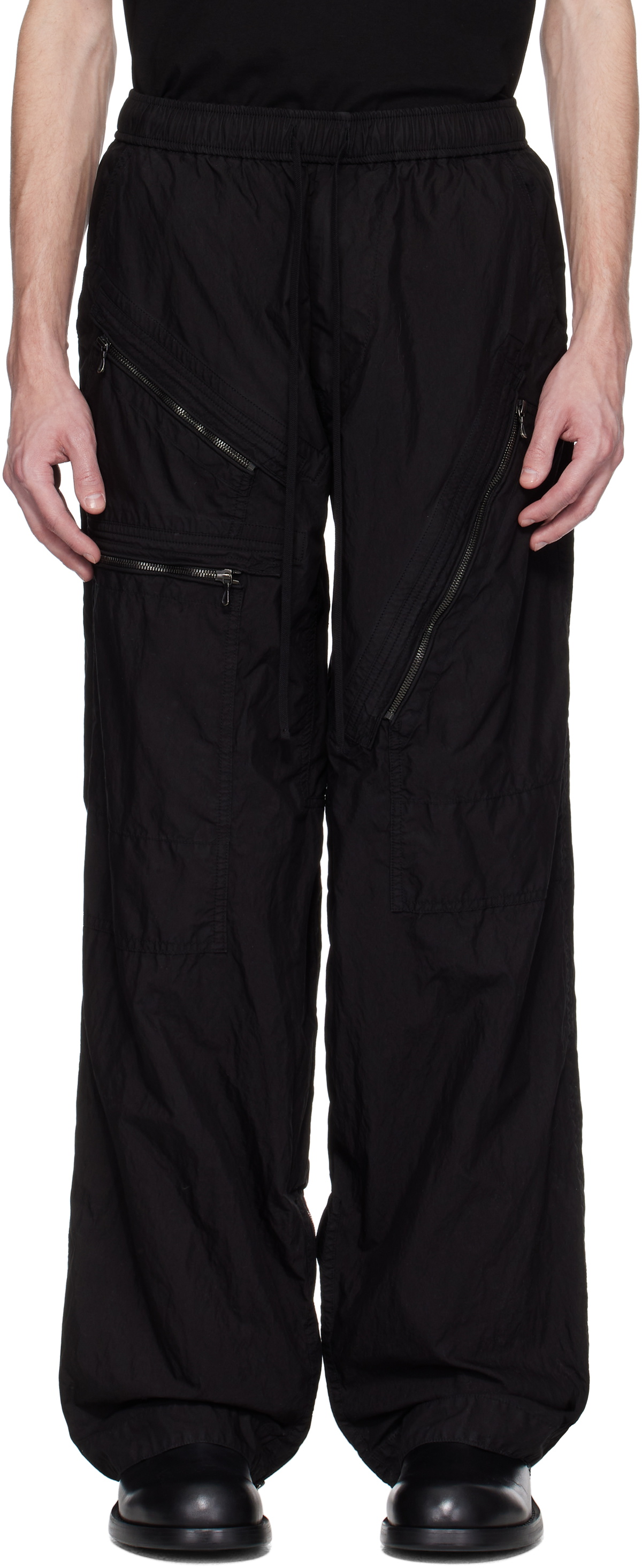 Julius Black Flight Buggy Cargo Pants Julius