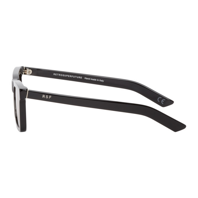RETROSUPERFUTURE Black 1968 Refined Rectangular Sunglasses RETROSUPERFUTURE