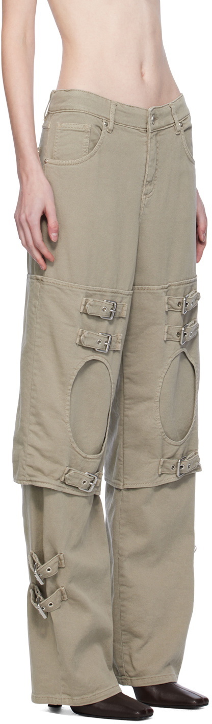Blumarine Gray Boyfriend Jeans Blumarine