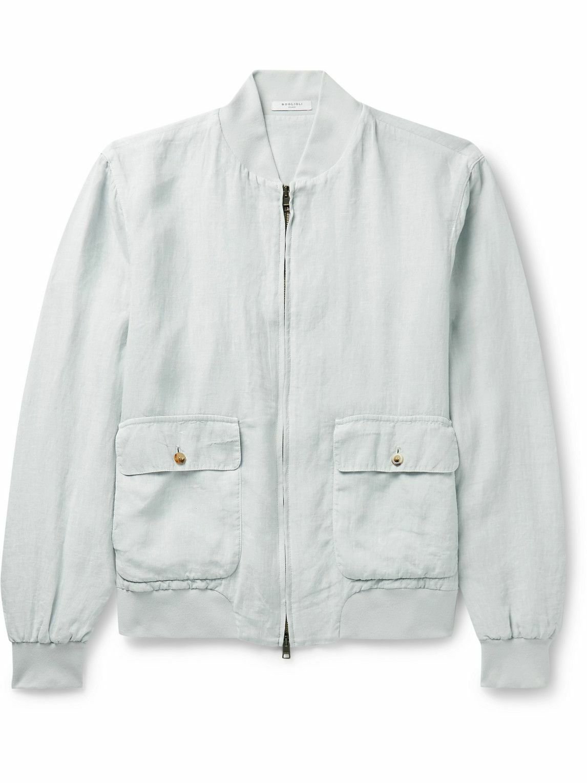 Boglioli - Linen Bomber Jacket - Gray Boglioli