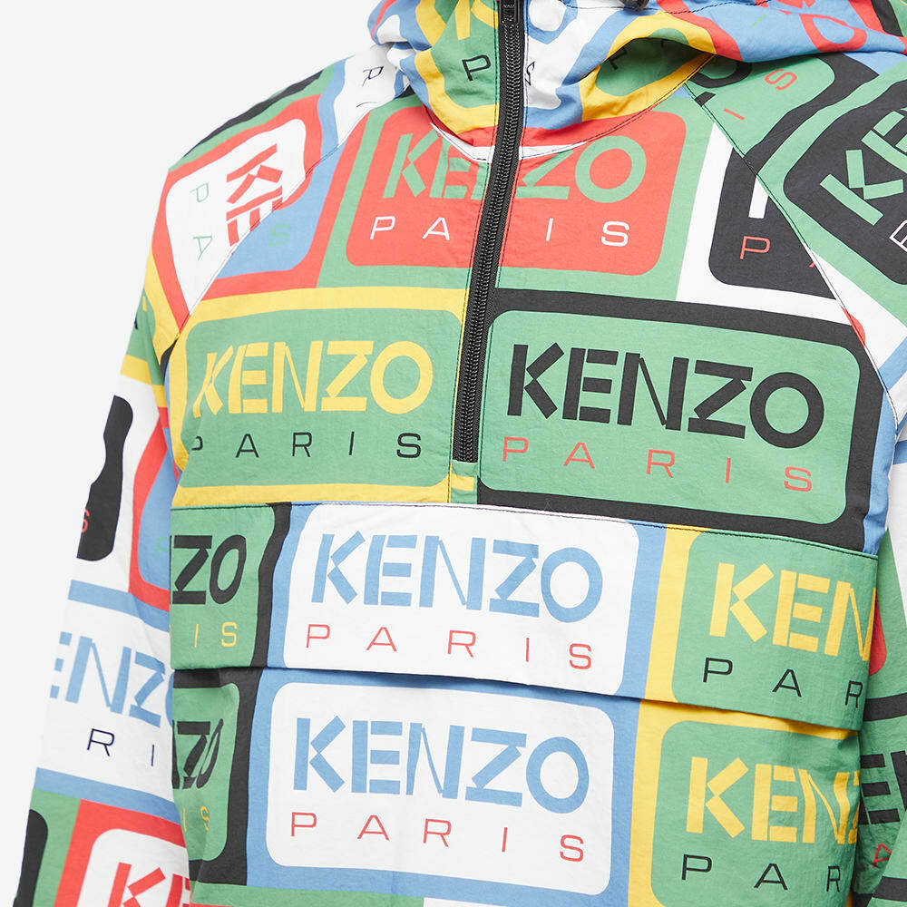 Kenzo Paris Men's Label Packable Anorak in Multicolor Kenzo