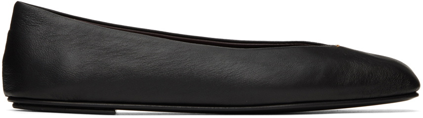 The Row Black Eva Ballerina Flats The Row