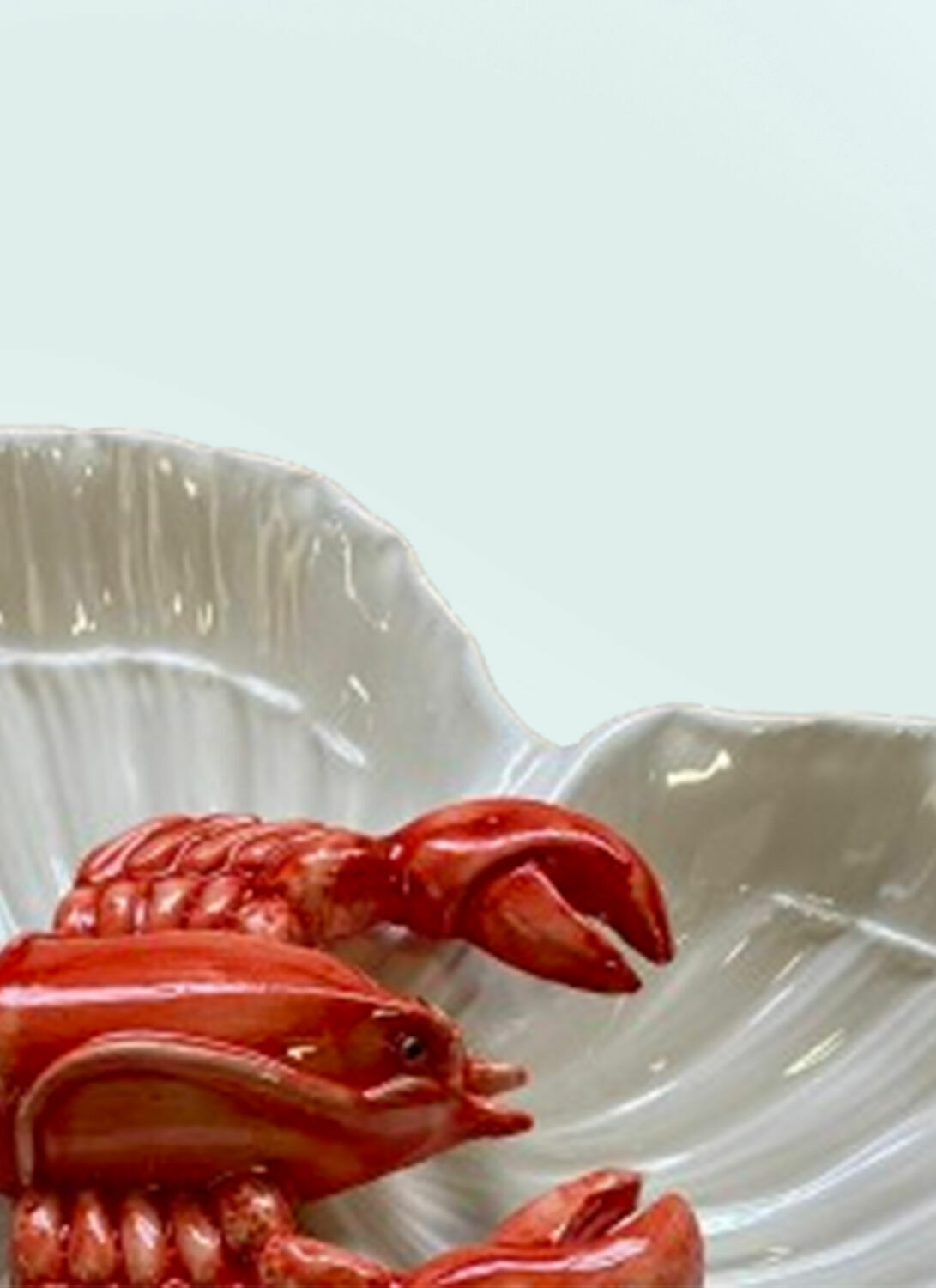 Les-Ottomans Three Shells Lobster Starter Plate Les Ottomans