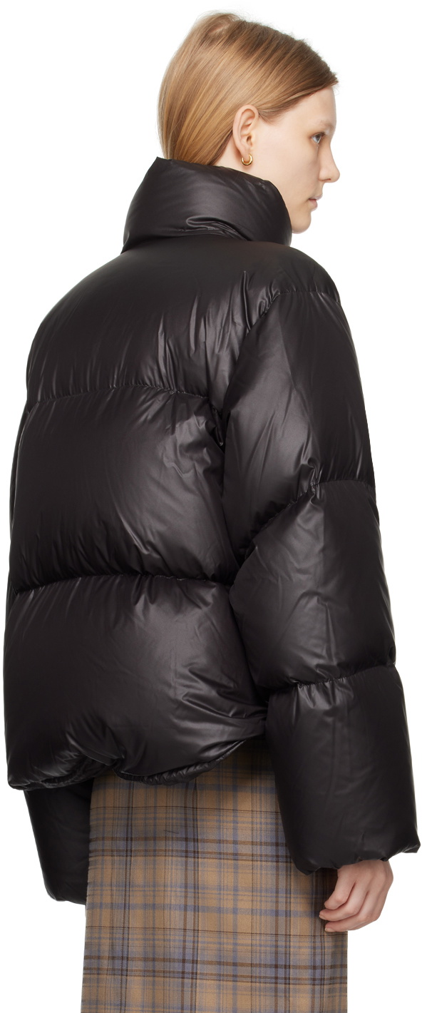 LOW CLASSIC Black Volume Down Jacket Low Classic