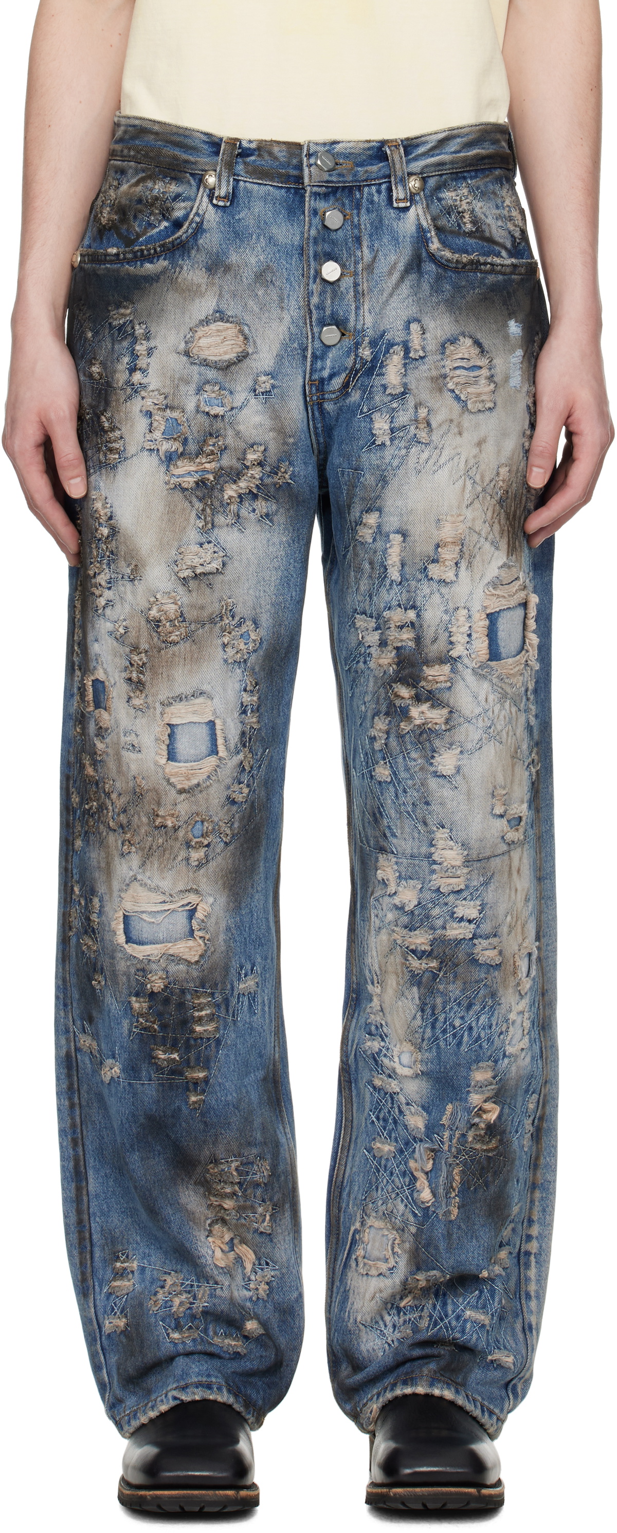 Thug Club Black Chain Stitch Jeans Thug Club Thug Club Black Chain Stitch Jeans Thug Club