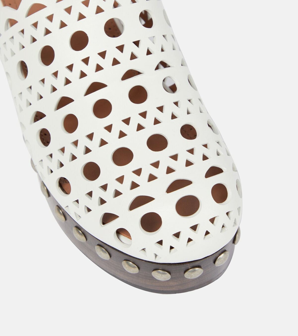Alaïa Vienne leather clogs ALAÏA