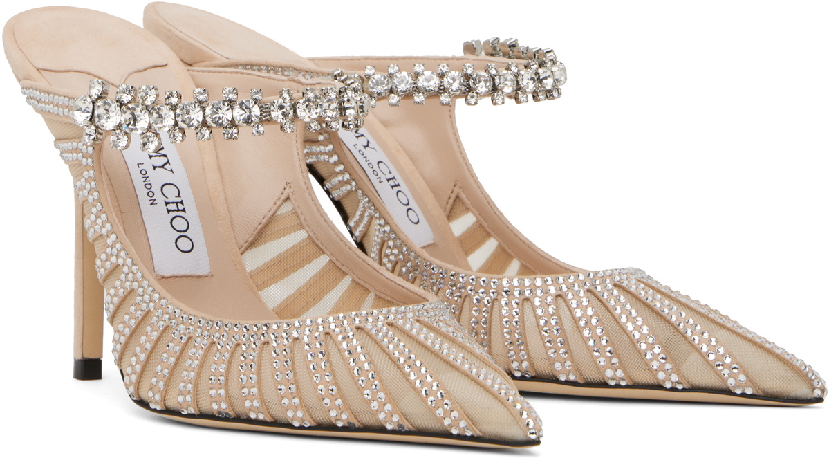 Jimmy Choo Pink Bing 100 Mules Jimmy Choo