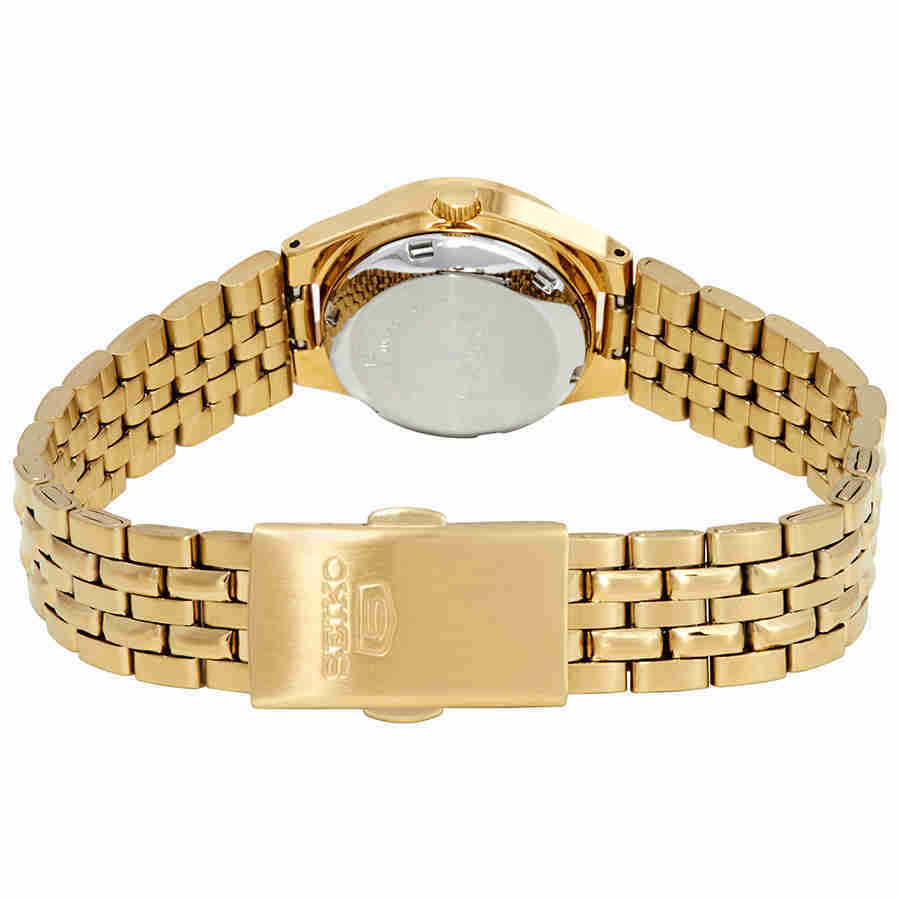 Seiko Series 5 Automatic Gold Dial Ladies Watch SYMA04 Seiko