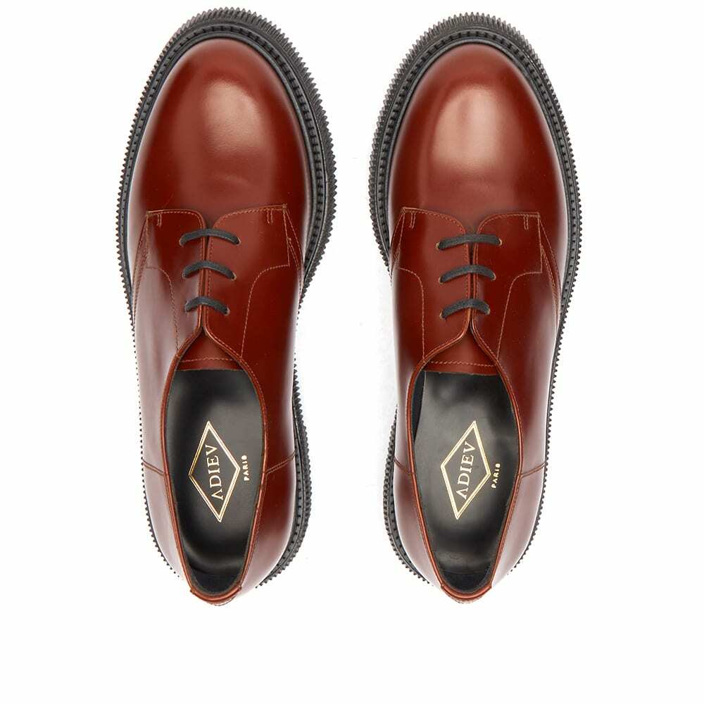 Adieu Men's Type 132 Commando Sole Derby Shoe in Rust Adieu