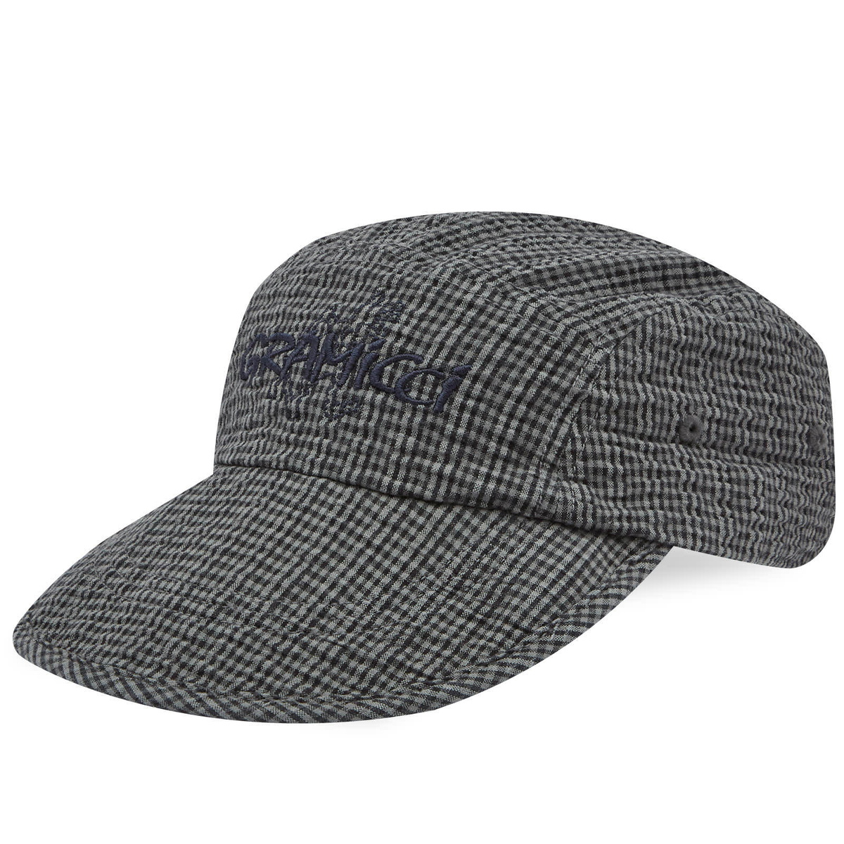 Gramicci Men's O.G. Seersucker Canyon Cap in Deep Grey Garment Dyed ...