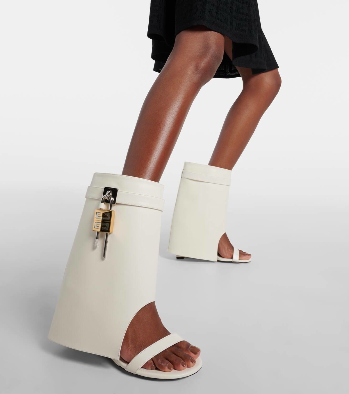 Givenchy Shark Lock leather sandals Givenchy