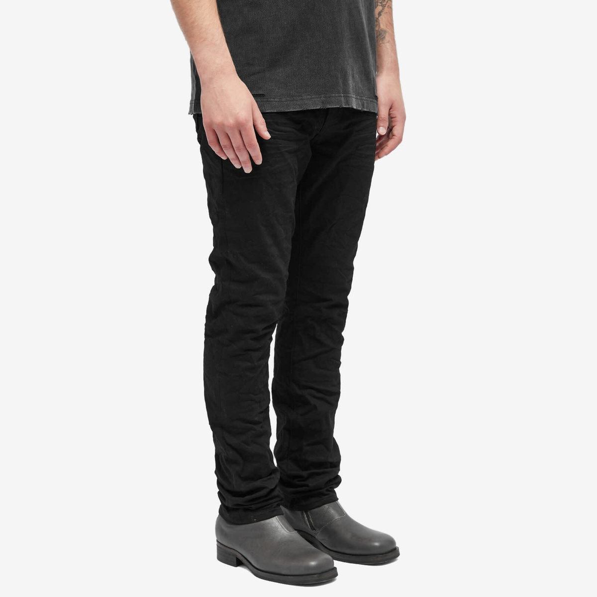 Purple Brand Men's P005 Slim Straight Jeans in Raw Straight Purple Brand