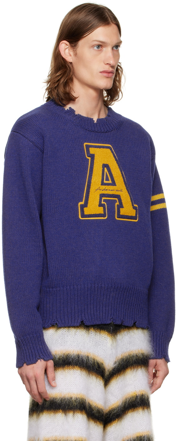 Andersson Bell Blue Varcity Sweater Andersson Bell