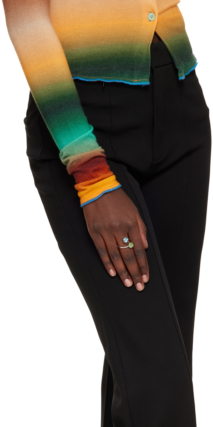 Justine Clenquet SSENSE Exclusive Silver Chris Ring Justine Clenquet