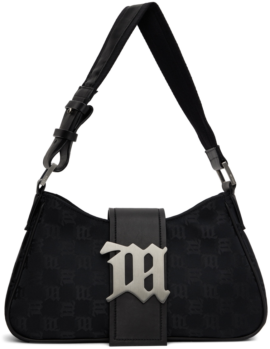 MISBHV Black Monogram Shoulder Bag MISBHV