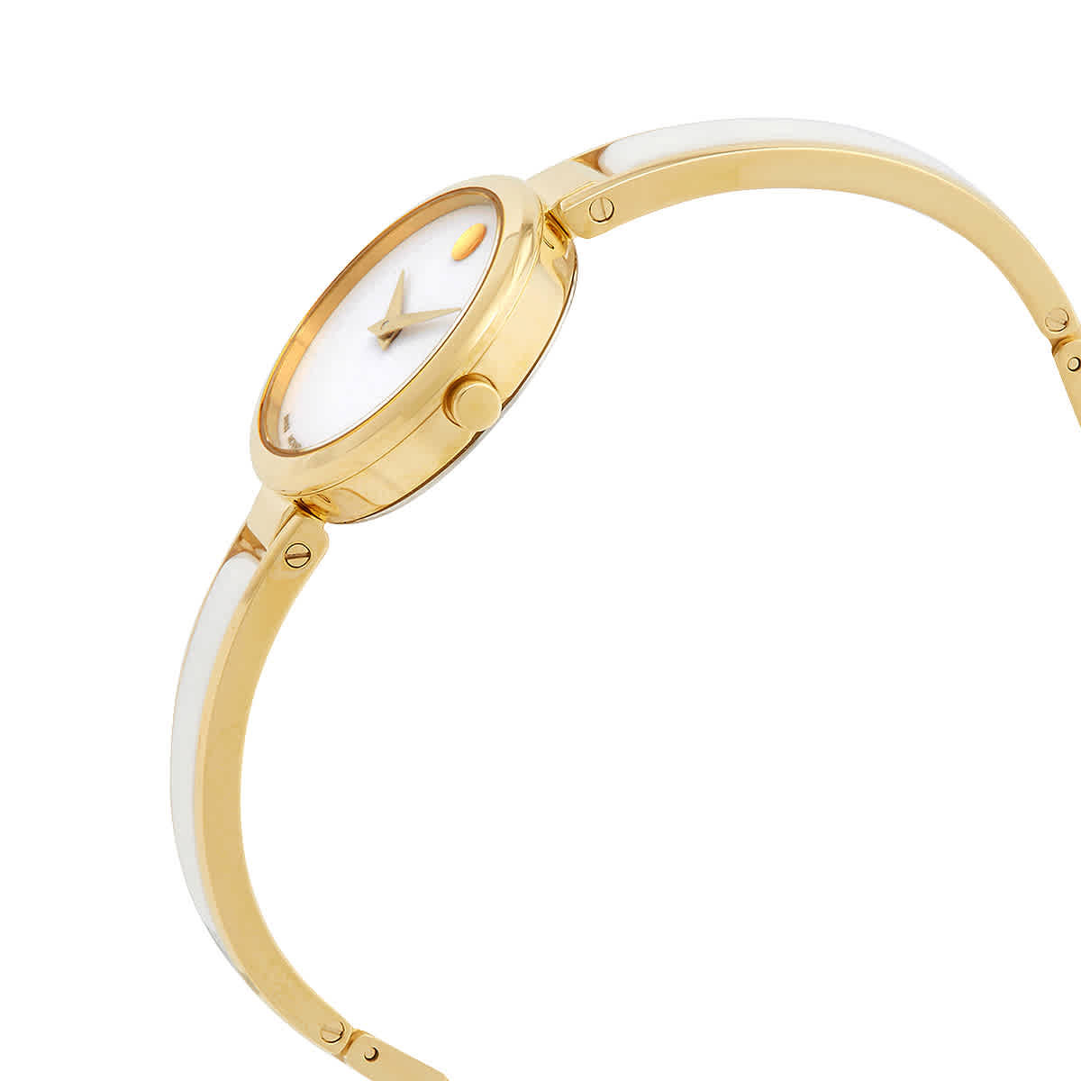 Movado Moda Quartz White Dial Ladies Watch 0607715 Movado