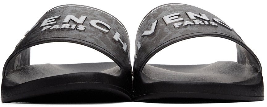 Givenchy Black Marble Flat Sandals Givenchy