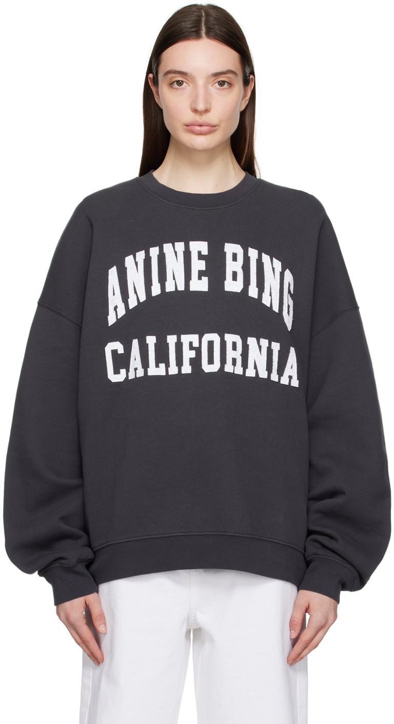 ANINE BING Gray Miles Sweatshirt ANINE BING