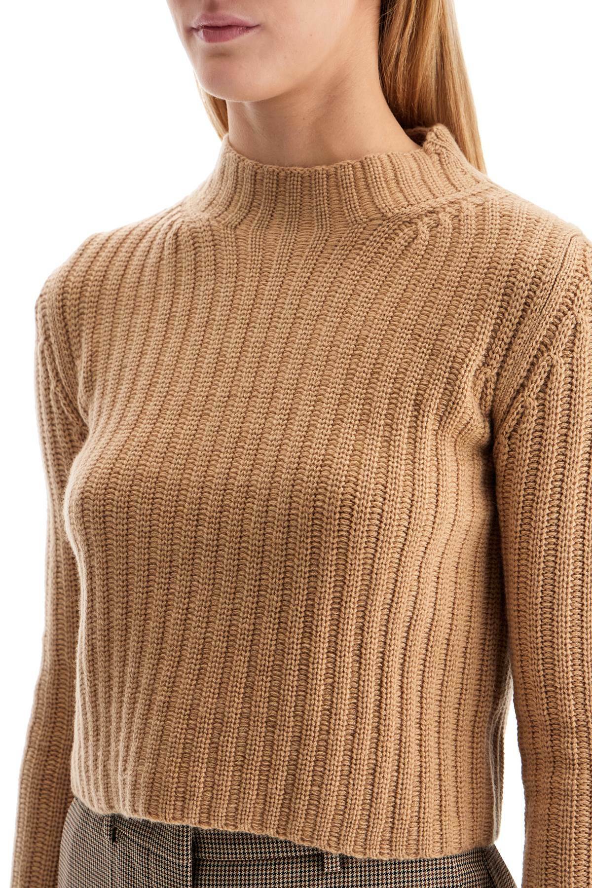 MAX MARA 'aloa' wool and cashmere knit Beige Max Mara