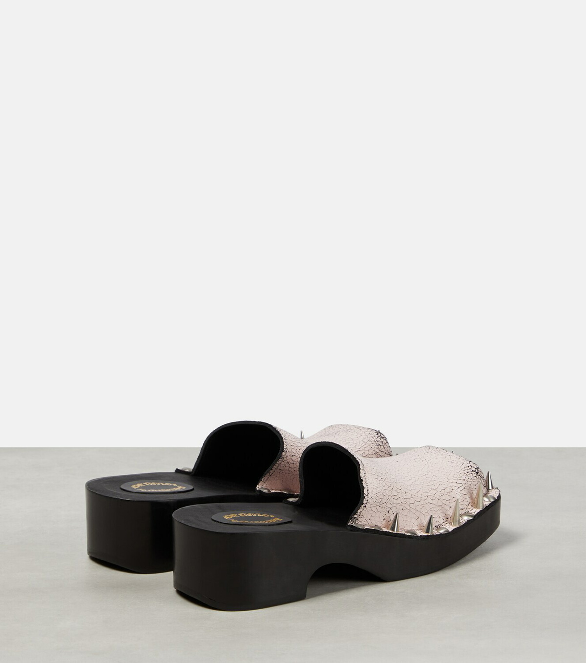 Acne Studios Embellished suede clogs Acne Studios