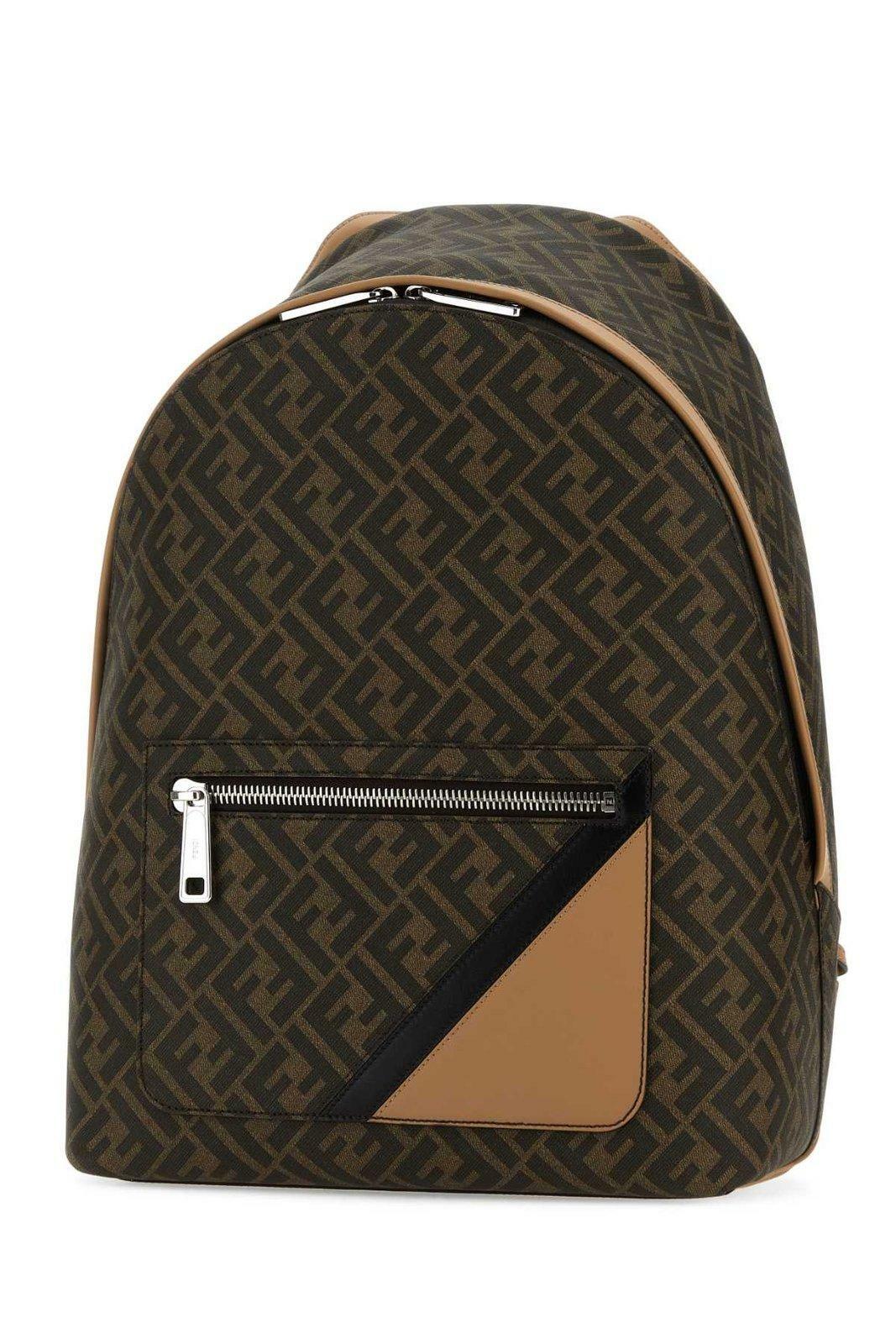 Fendi Chiodo Diagonal Backpack Fendi