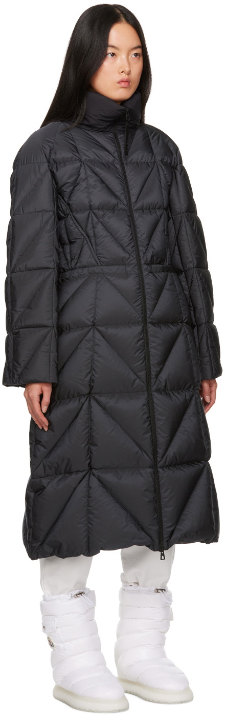 Moncler Black Cerise Down Coat Moncler
