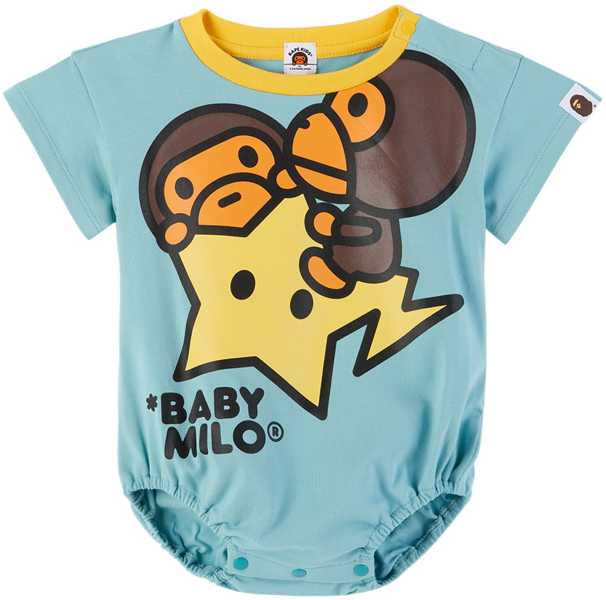 BAPE Baby Blue Baby Milo STA Bodysuit A Bathing Ape