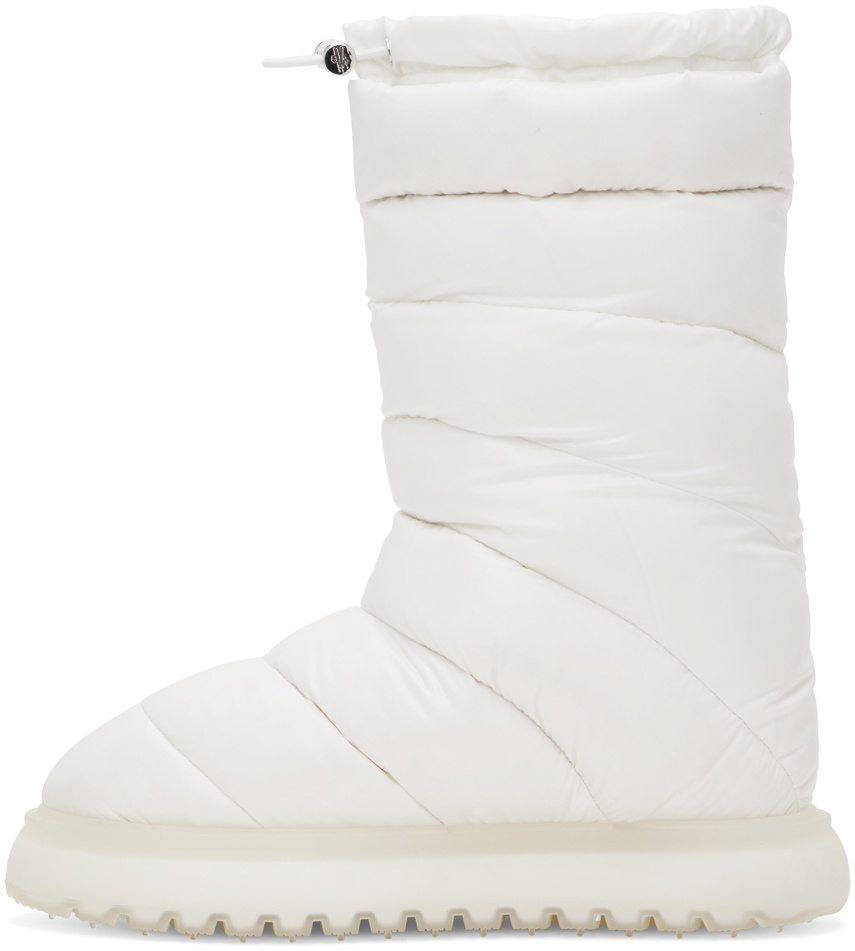 Moncler White Gaia Down Boots Moncler