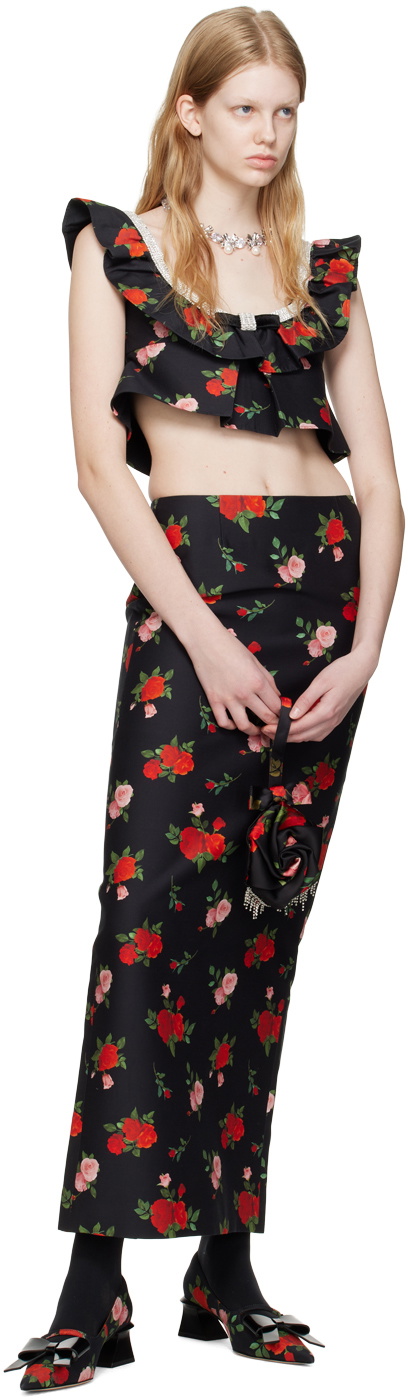 Shushu/Tong Black Ruffled Tank Top Shushu/Tong